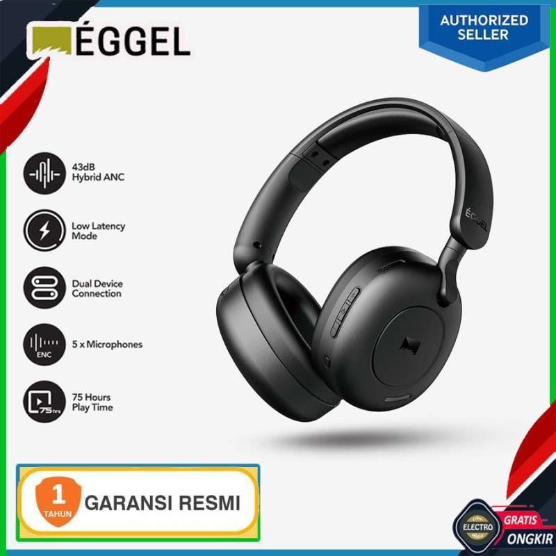 Promo Eggel Live Hybrid ANC + ENC BT Headphone with Dual Device ...
