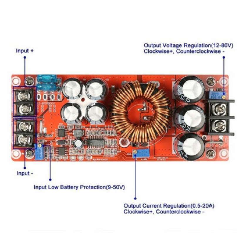 Promo 200W 20A DC to DC Boost Converter Step UP Power Supply Module IN ...