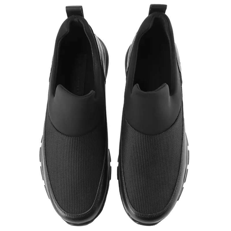 Jual Anm01 Sepatu Pria Andrew Sneakers Slip On Original All Full Black ...