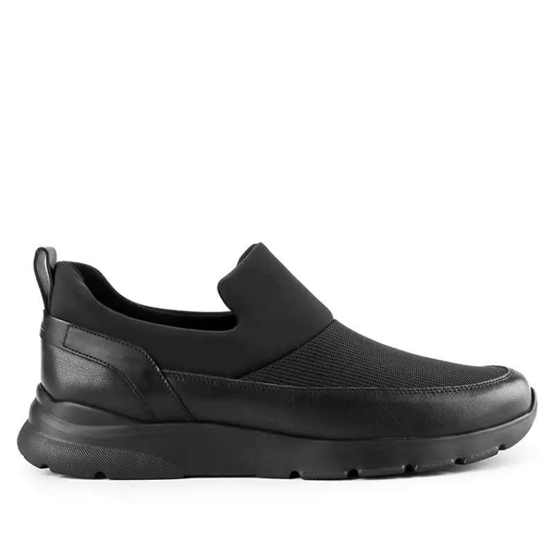 Jual Anm01 Sepatu Pria Andrew Sneakers Slip On Original All Full Black ...