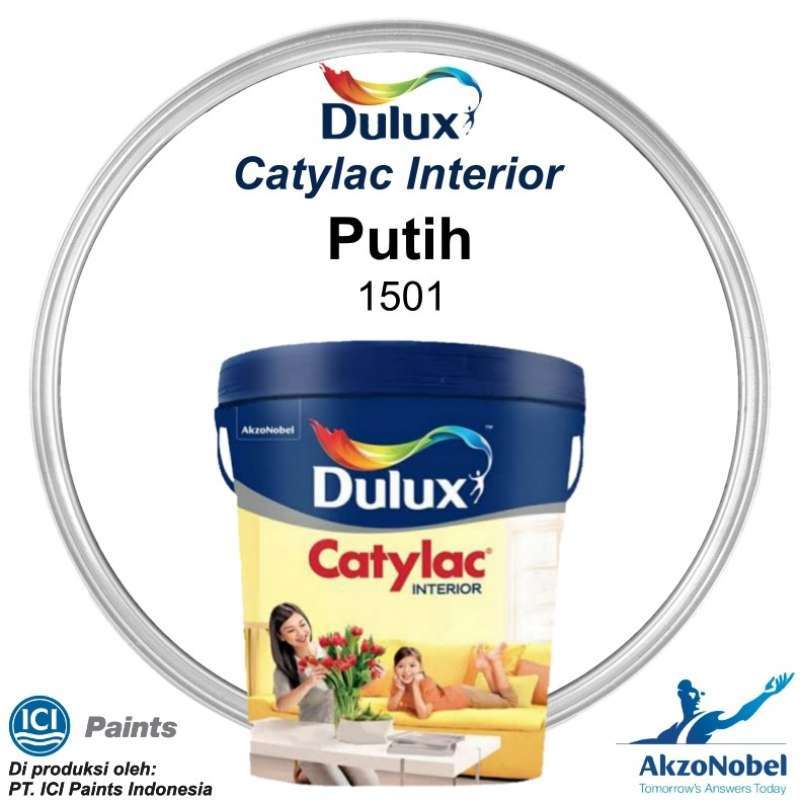 Jual Cat Tembok Interior & Exterior Dulux Catylac Putih 1501 (pail) Di ...