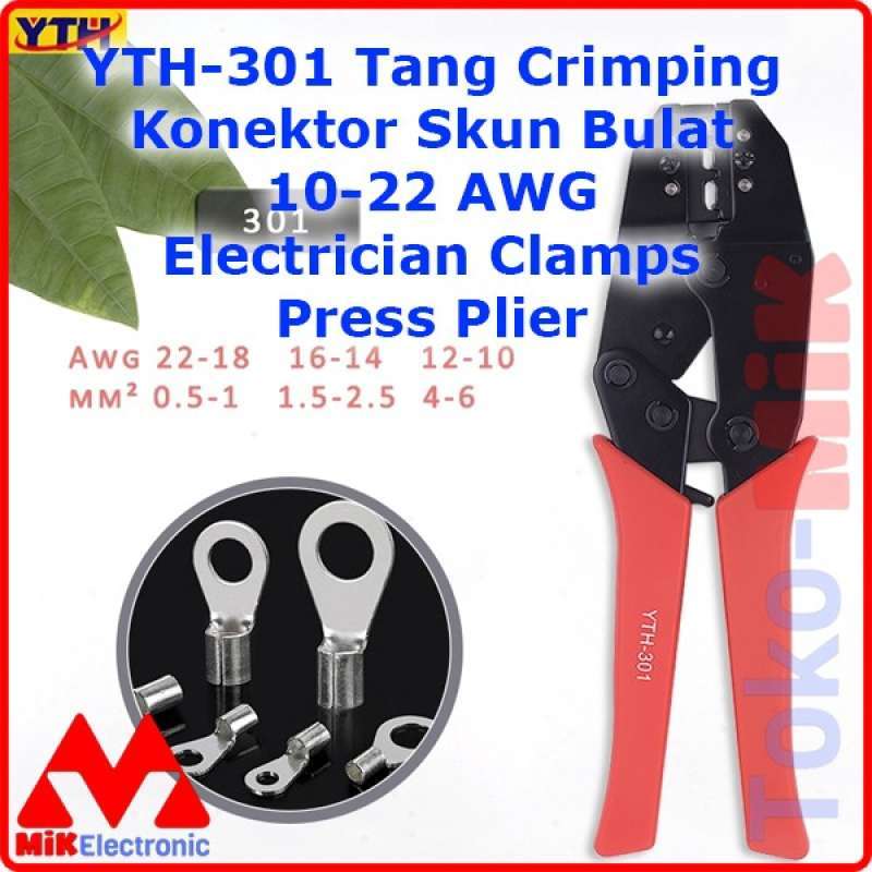 Promo Yth-301 Tang Crimping Skun Bulat Jepit Tekan Press Clamps Plier Diskon 9% Di Seller Kutana ...