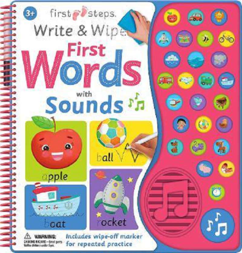 Jual Star Books Cgi-first Steps Write & Wipe First Words Di Seller ...