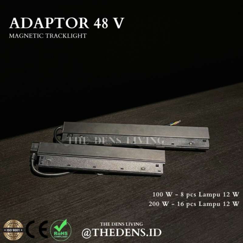 Promo Led Magnetic Track Light System Power Supply Adaptor - 100w ...