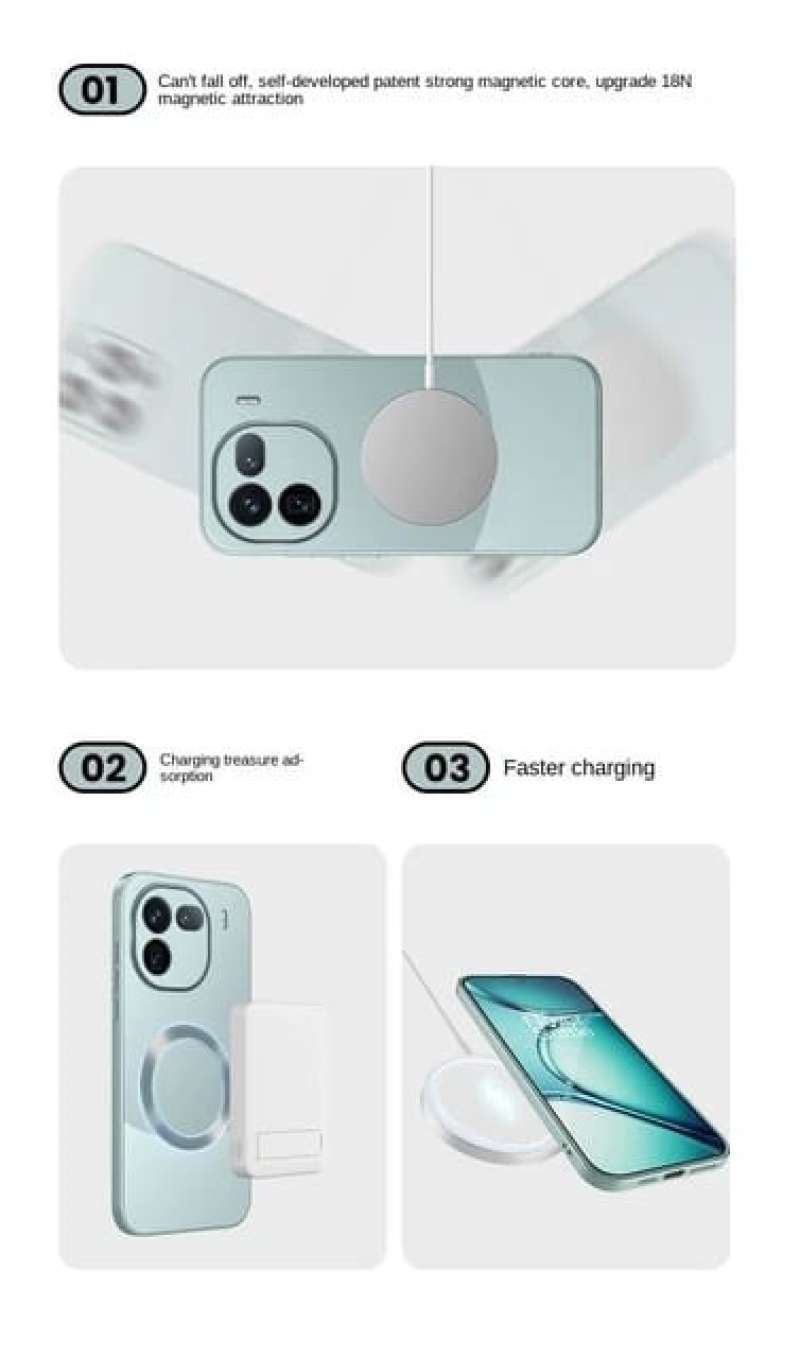 Promo Casing MagSafe Case Iqoo 12 5g Premium Porcelain Skin Feeling ...