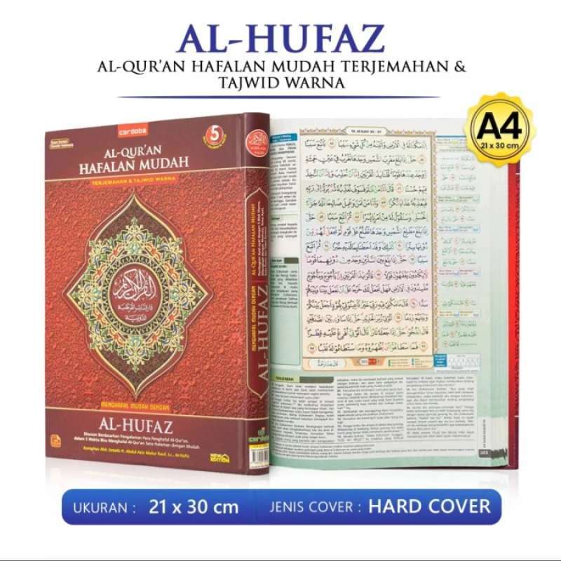 Jual Alquran Alhufaz A4, Alquran Hafalan Al Hufaz Terjemah Tajwid Warna ... Jual Alquran Alhufaz A4, Alquran Hafalan Al Hufaz Terjemah Tajwid Warna ...
