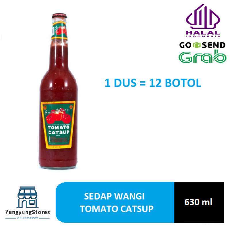 Promo 1 Dus Isi 12 Botol Saus Tomat Sedap Wangi Catsup Botol 630 ml Diskon 23% di Seller Hikari ...