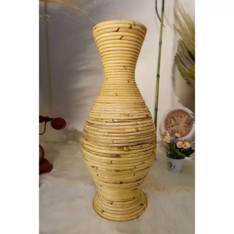 Promo VAS POT GUCI DARI ROTAN TINGGI 50CM SANGAT COCOK UNTUK TEMPAT ...