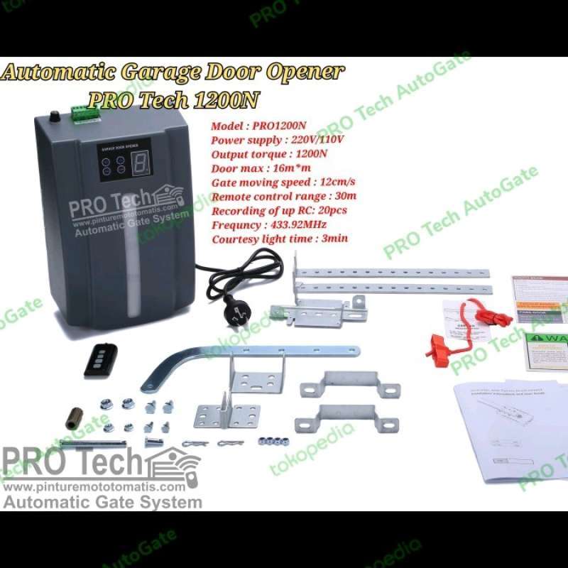 Promo Automatic Garage Door Pro Tech Mesin Pintu Garasi Rumah Otomatis ...
