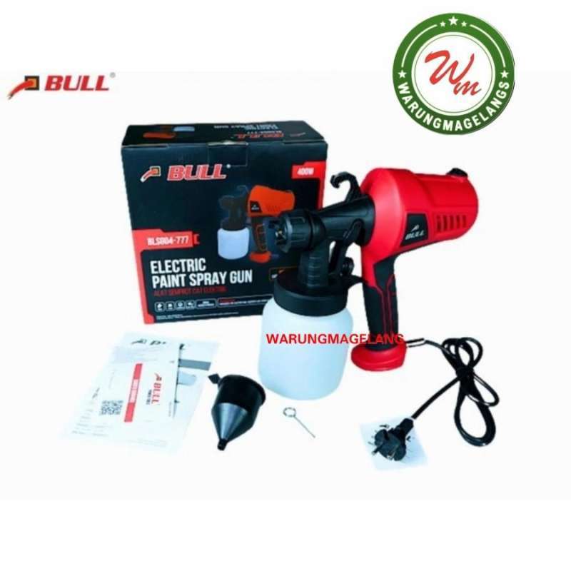 Jual Spray Gun BULL Minyak SPET CAT ELEKTRIK TANPA KOMPRESOR spraygun ...