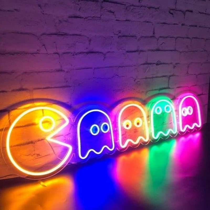 Promo Koqoh.co - Neon Flex Pacman Ready/ Neonsign Game/custom Led/lampu ...