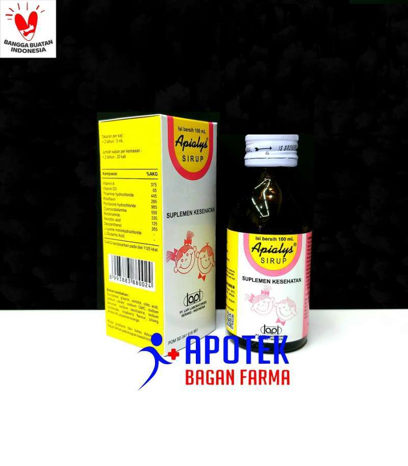 Jual APIALYS Drop Syrup Multivitamin Kesehatan Bayi Anak - APIALYS DROP ...
