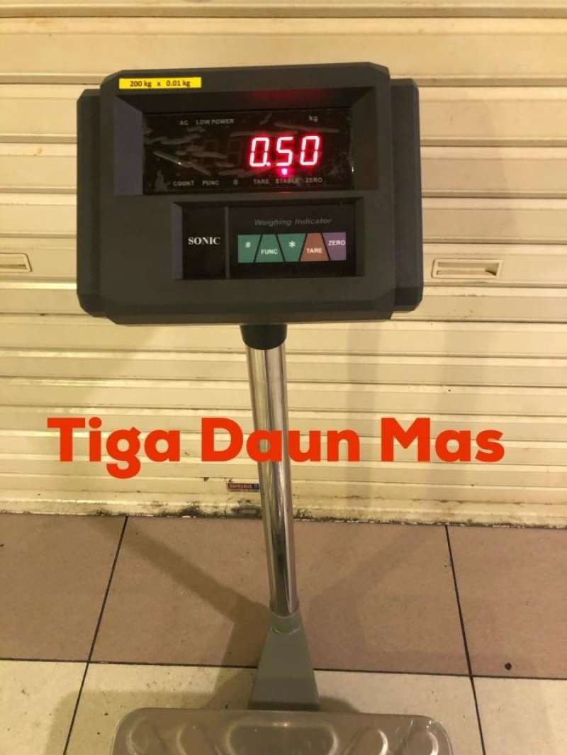 Jual Timbangan Barang Digital Timbangan Lantai Digital Sonic 150 Kg 200 Kg di Seller Tiga Daun ...
