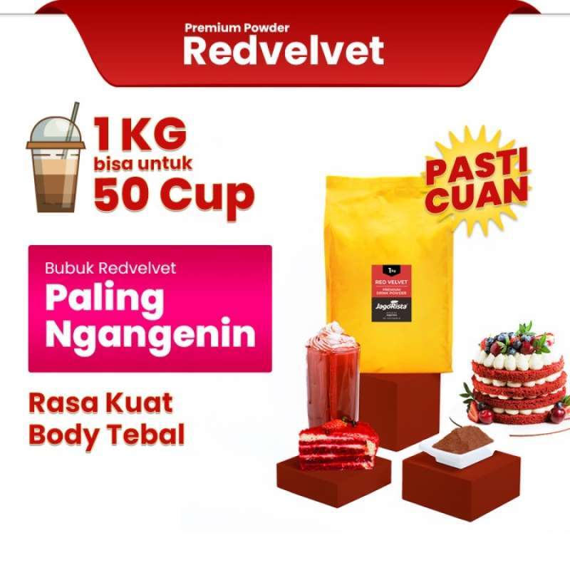 Promo Premium Gold Red Velvet Powder (bubuk Minuman/powder Drink ...