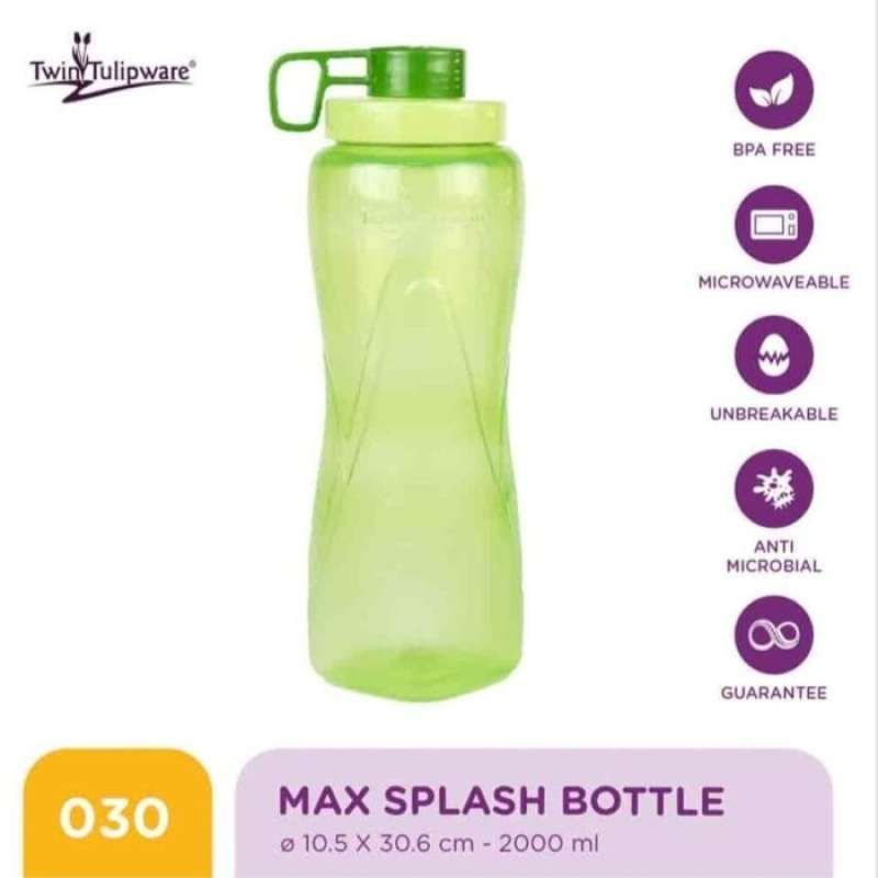 Jual Max Splash Bottle 2000 Ml Tulipware - Hijau Di Seller Mumbul Store - Wijaya Kusuma, Kota ...