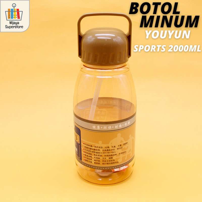 Jual Botol Minum Tempat Air Minum Jumbo 2 Liter - Botol Warna Bening ...
