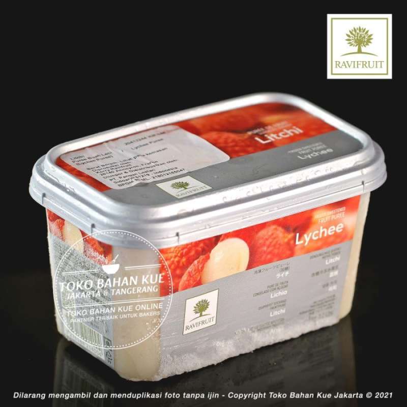 Promo RaviFruit PUREE Buah Leci Beku 1kg Ravi Fruit Frozen Lychee ...