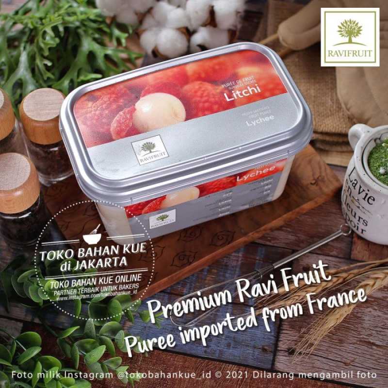 Promo RaviFruit PUREE Buah Leci Beku 1kg Ravi Fruit Frozen Lychee ...