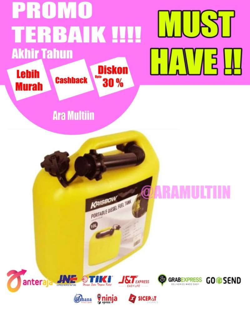 Promo Krisbow Jerigen Solar Plastik 10 Ltr Diskon 33% Di Seller Min ...