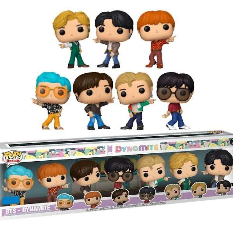 Promo Funko Pop Original Music Rock Kpop Band - Bts Dynamite - 7 Pack 1 ...