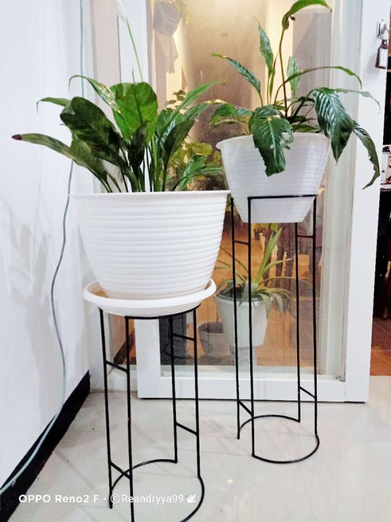 Promo Standing Planter Stand Plant Dudukan Rangka Besi Rak Pot Bunga ...