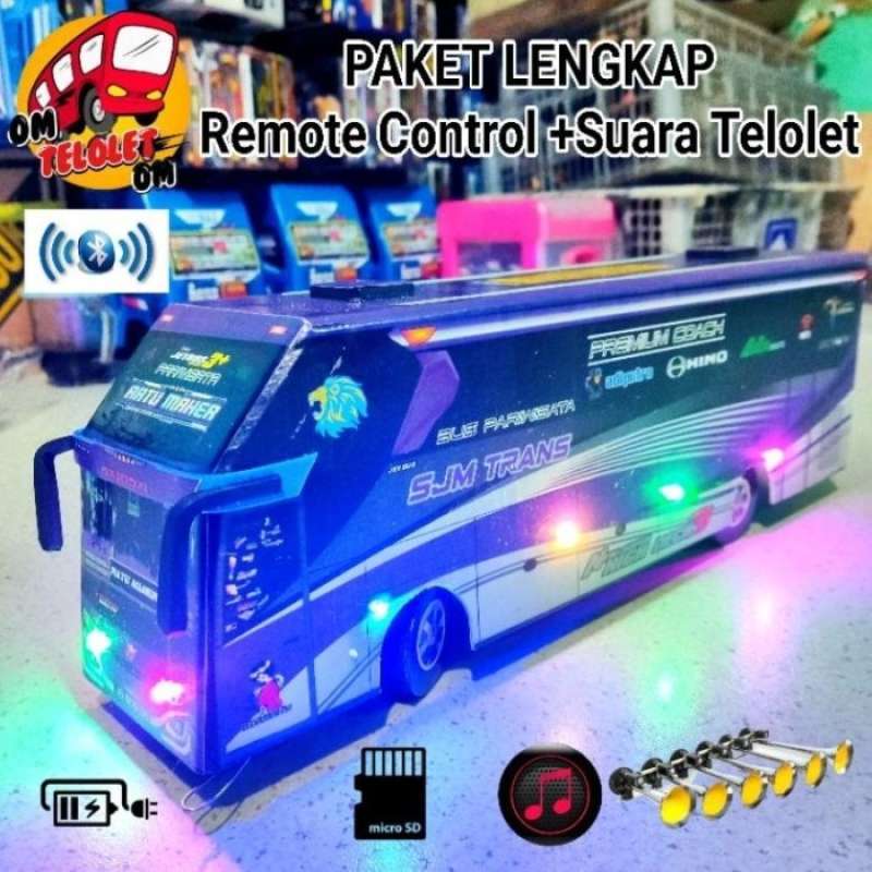 Promo Miniatur Bus Akap Telolet Basuri Full Lampu Remot Control Diskon 23% Di Seller Prasywa ...