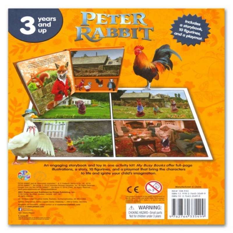 Promo My Busy Book Peter Rabbit Includes A Storybook, 10 Figurines ...
