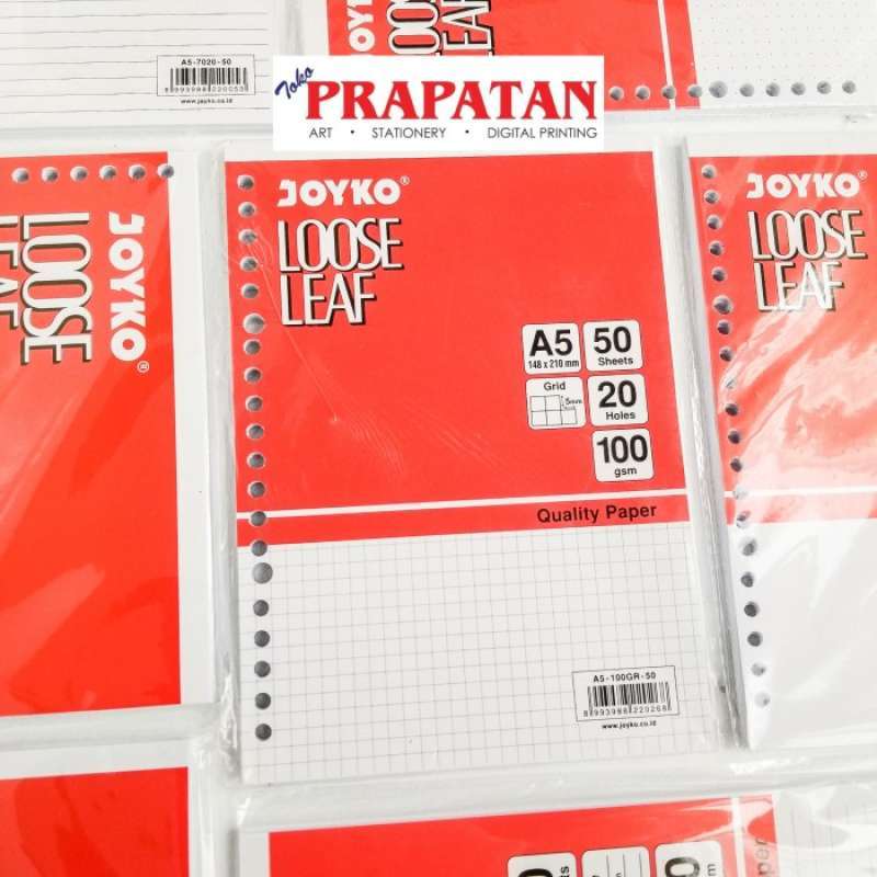 Jual Loose Leaf / Isi Kertas File / Binder Joyko A5-7020 / 50 Lembar di Seller Grand Pasaraya ...