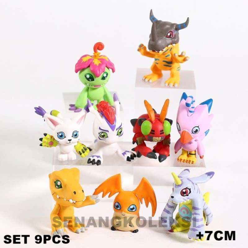 Promo Digimon Adventure AGUMON Action Figure Set isi 9 Diskon 23% di ...