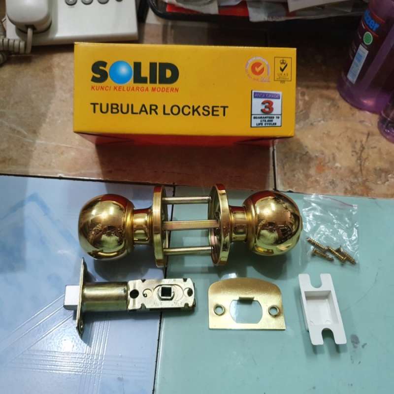 Promo Kunci Pintu Bulat Solid T60 X 300 Diskon 23% Di Seller Rabatan ...
