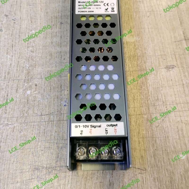 Promo Trafo Dimmable Dimmer 200Watt DC12V Ballast Dimmer LED Strip 200w ...