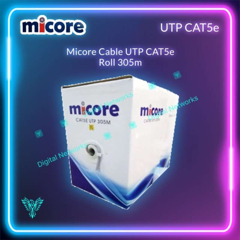 Promo Micore Cable UTP CAT 5e CAT5e Roll 305m Diskon 23% di Seller Alice Otoparts - Duren Sawit ...