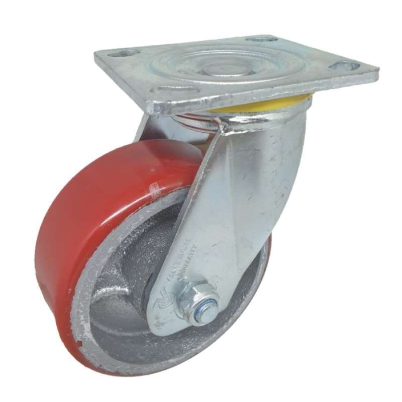 Promo Roda PU Flat Besi Cor Heavy Duty Vintech Germany 5 Hidup Diskon ...