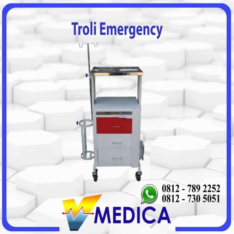 Jual Troly Emergency Besi / Troli Rumah Sakit Besi Di Seller V-medica ...