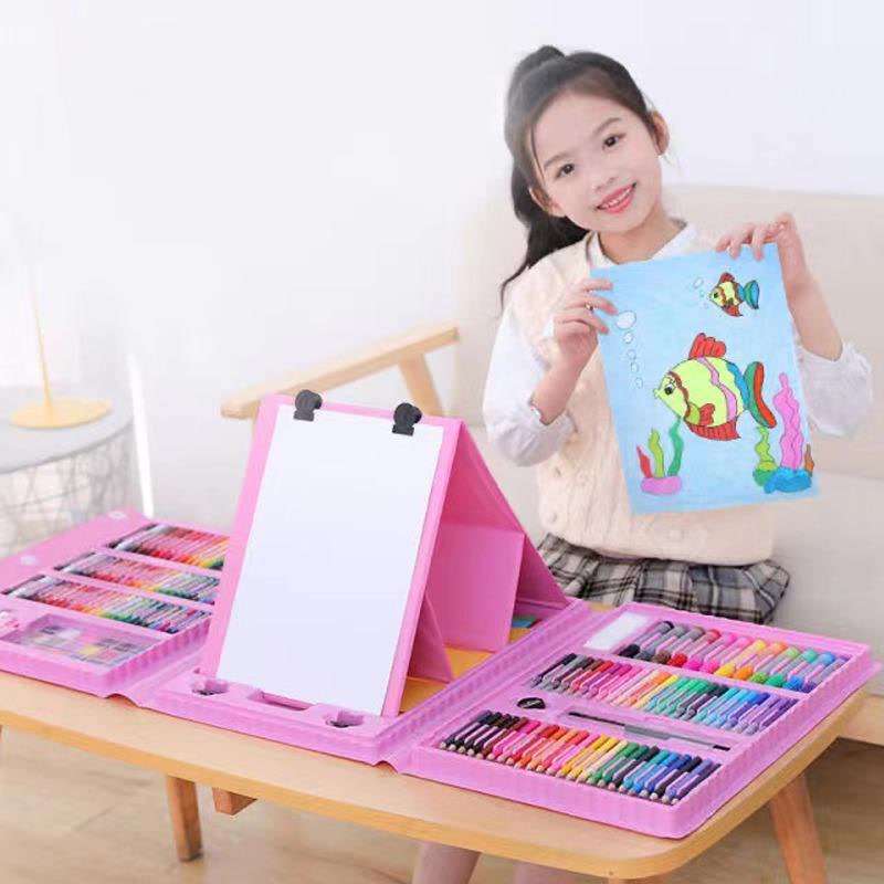 Jual CT Sunlight VIRAL CRAYON SET 208 Pensil Warna Crayon Set 208 Pcs ...