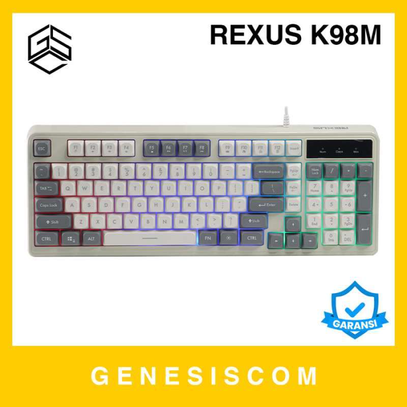 Promo Keyboard Gaming REXUS Battlefire K98M Membrane RGB Wired Kabel Numpad Diskon 23% di Seller ...