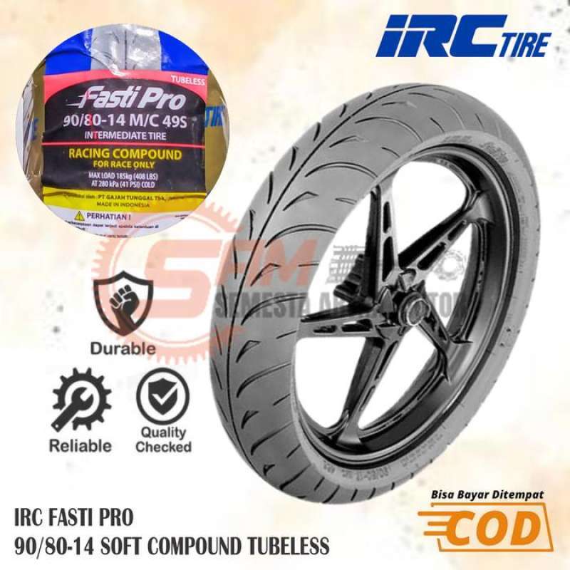 Jual Ban Luar IRC Tire Fasti Pro Soft Compound 90/80 Ring 14 Tubeless ...