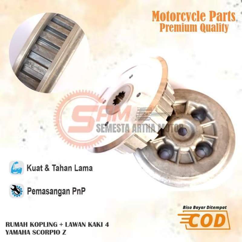Jual Dudukan Kaki 4 Plus Lawan Kaki Rumah Kopling Yamaha Scorpio Motor Di Seller Semesta Artha ...