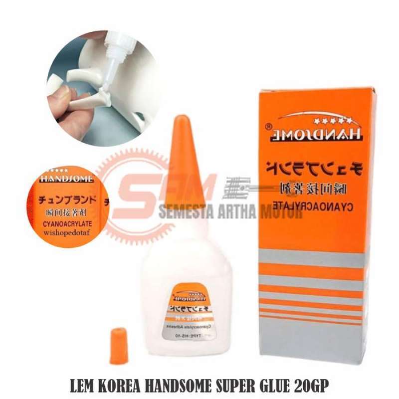 Jual Lem Korea Power Handsome 20gr Multifungsi Super Glue Lengket ...