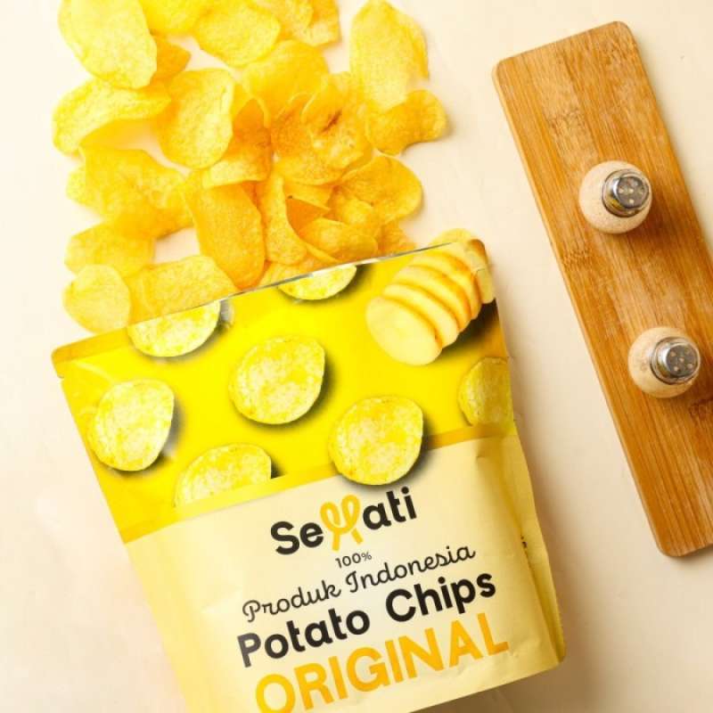Promo Sehati Snacks Keripik Kentang Potato Chips Original 80g Cemilan Gurih Diskon 17% Di Seller ...