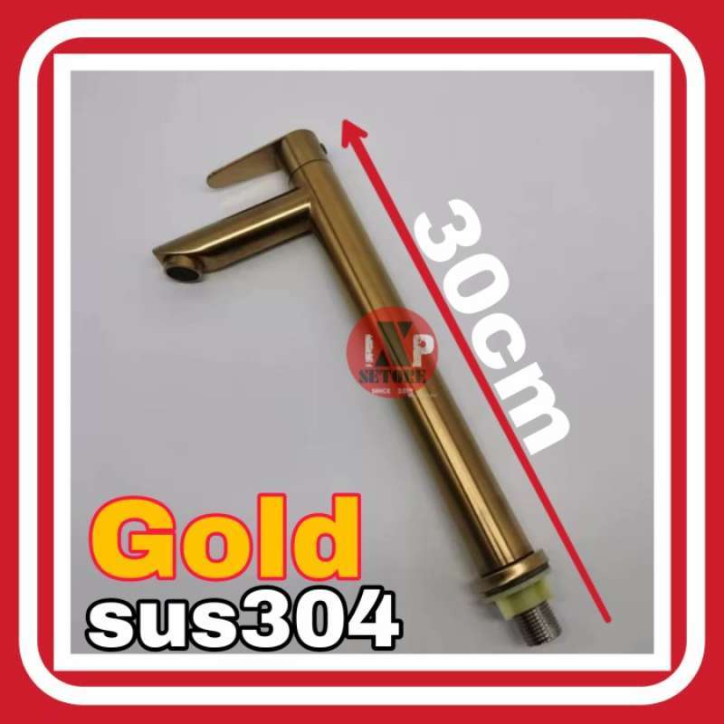 Promo KERAN WASTAFEL BAMBU EMAS KRAN CUCI TANGAN STAINLESS 304 PANAS DINGIN Diskon 23% di Seller ...