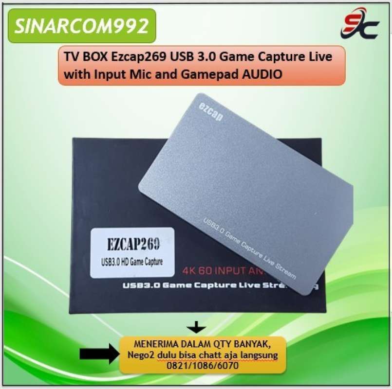 Promo TV BOX Ezcap269 USB 3.0 Game Capture Live with Input c and Gamepad A Diskon 23% di Seller ...