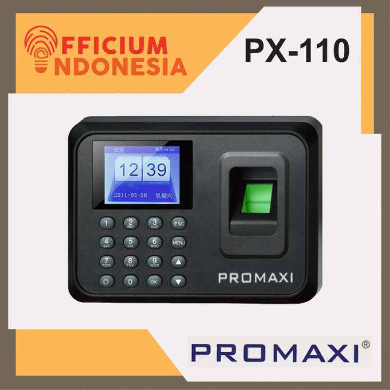 Promo PX-110 Mesin Absen Fingerprint Time Recorder Diskon 23% di Seller ...