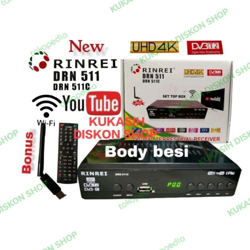 Promo Set top box RINREI DRN-511C STB Digital T2 Body besi Diskon 23% di Seller Surota Aska ...