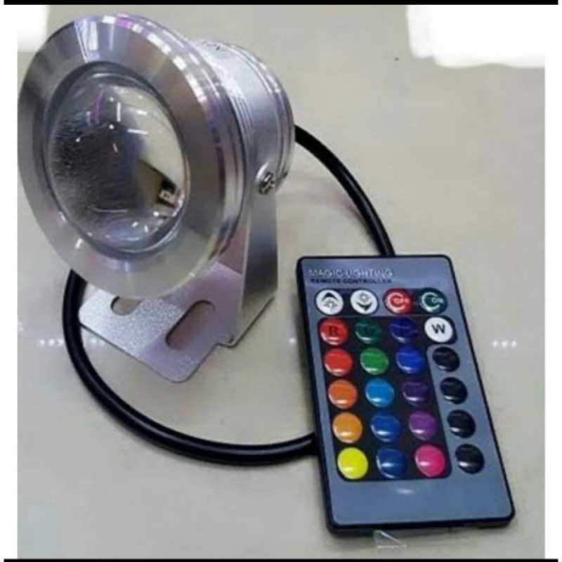 Promo Lampu Kolam / Lampu Sorot DC Led 10W 10 Watt RGB Warna Warni ...