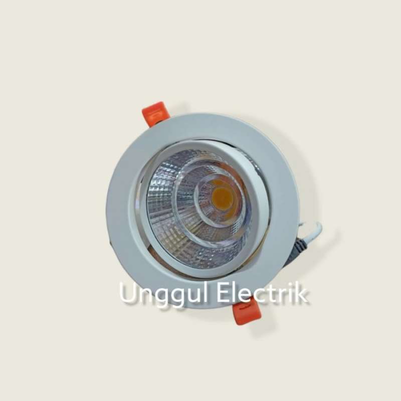 Promo Lampu downlight 12 watt LED COB spot light kaca bening clear ...