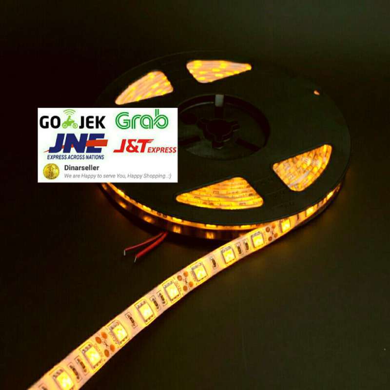 Promo LED STRIP KUNING YELLOW SMD 5050 GEL / LAMPU FLEKSIBEL 5 METER ...