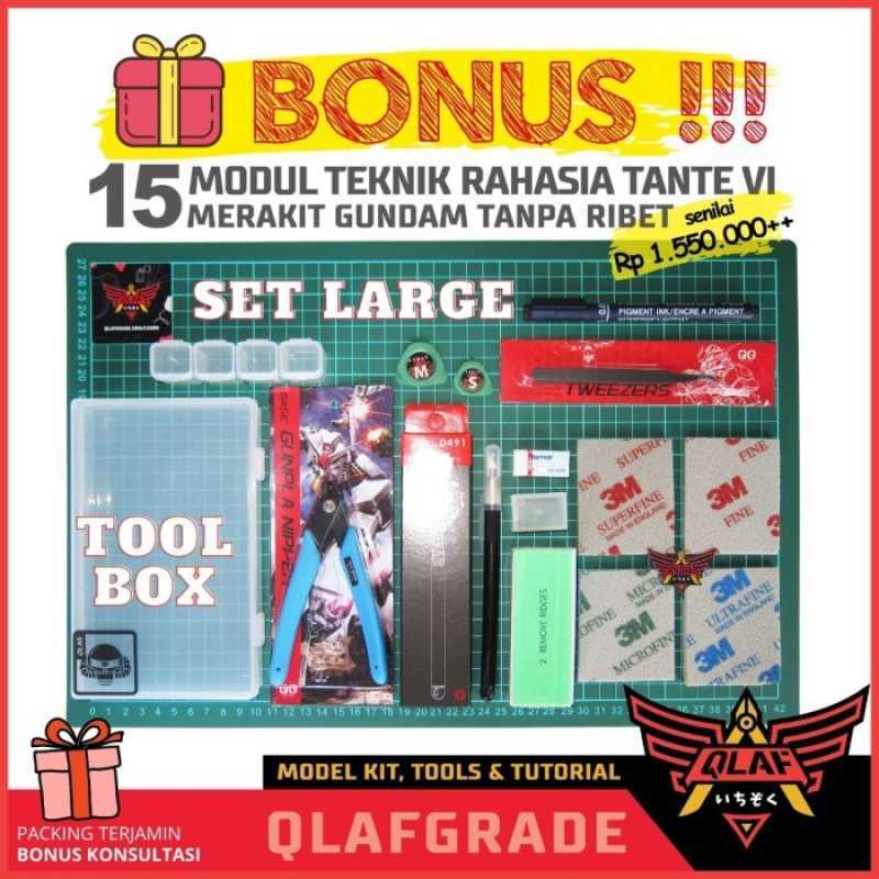 Promo Alat Rakit Gundam Set Box Lengkap A3 Large Tool Set Starter ...