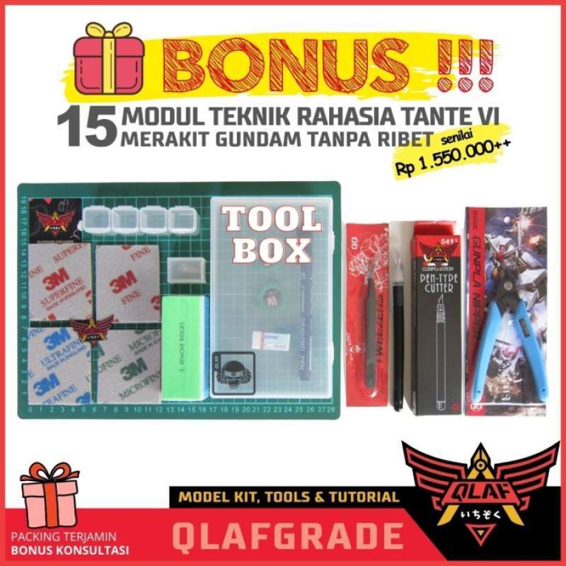 Promo ALAT RAKIT GUNDAM SET BOX LENGKAP A4 MEDIUM tool set starter gunpla Diskon 23% di Seller ...