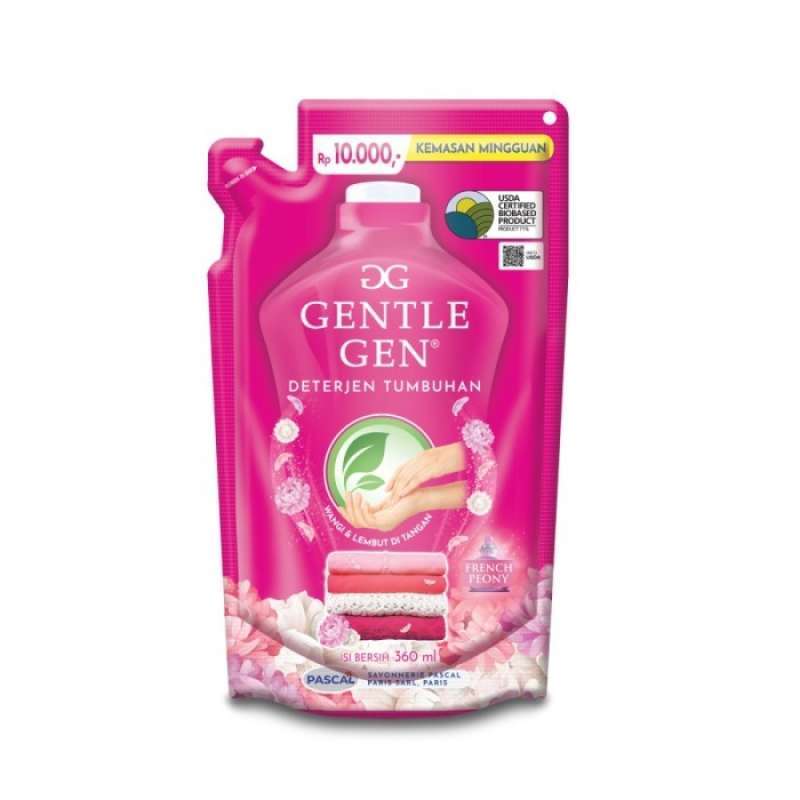 Promo Gentle Gen Detergen Cair Refill 360ml (parisienne Garden / French ...